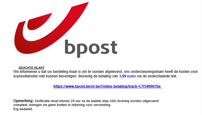 Phishing | Herkennen en melden | bpost
